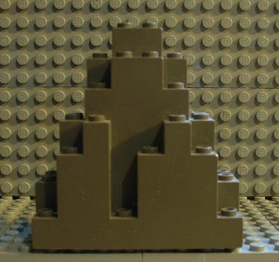 Lego Pieces: A Large Rock.