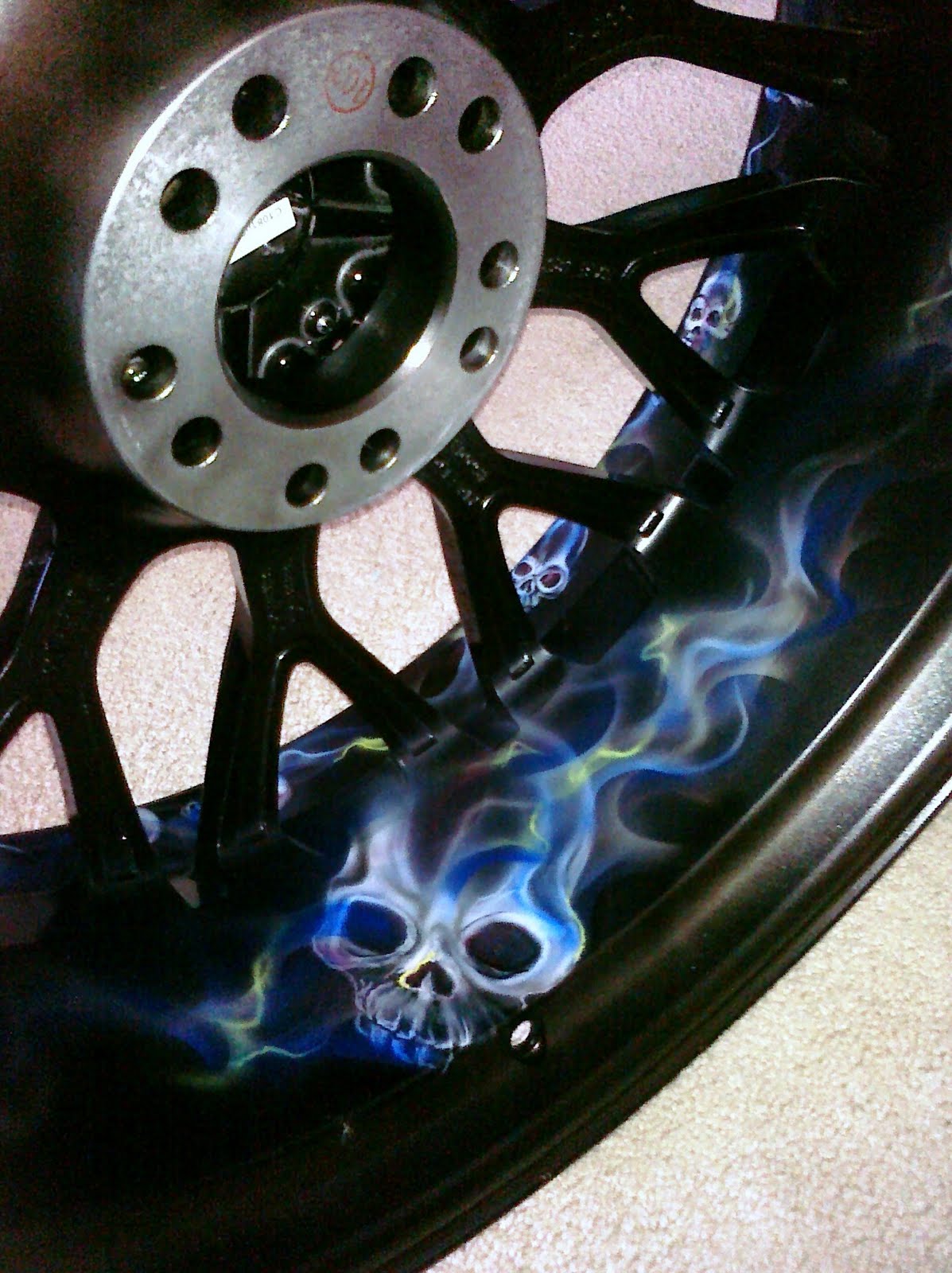 "Da Triggaman's Passion": Skulls on BMW car rims