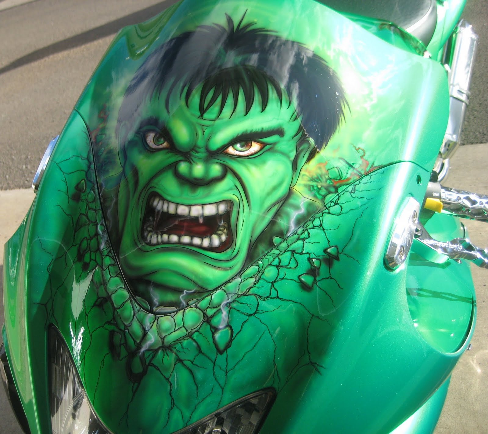 "Da Triggaman's Passion": The Incredible Hulk - Hayabusa motorcycle