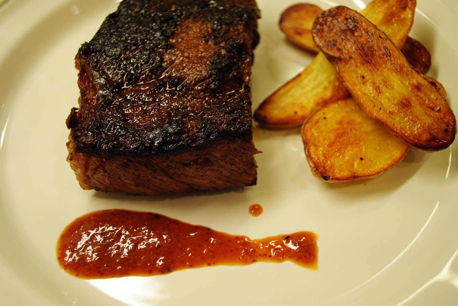 Sunday Dinner Steak and Potatoes: Spice Rubbed Steak with Bar Americain ...
