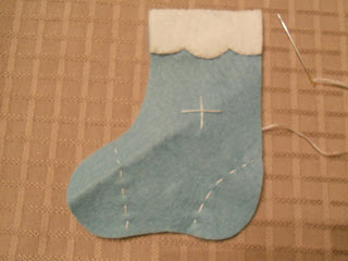 Wool Felt Central: Snowflake Stocking Ornament Tutorial