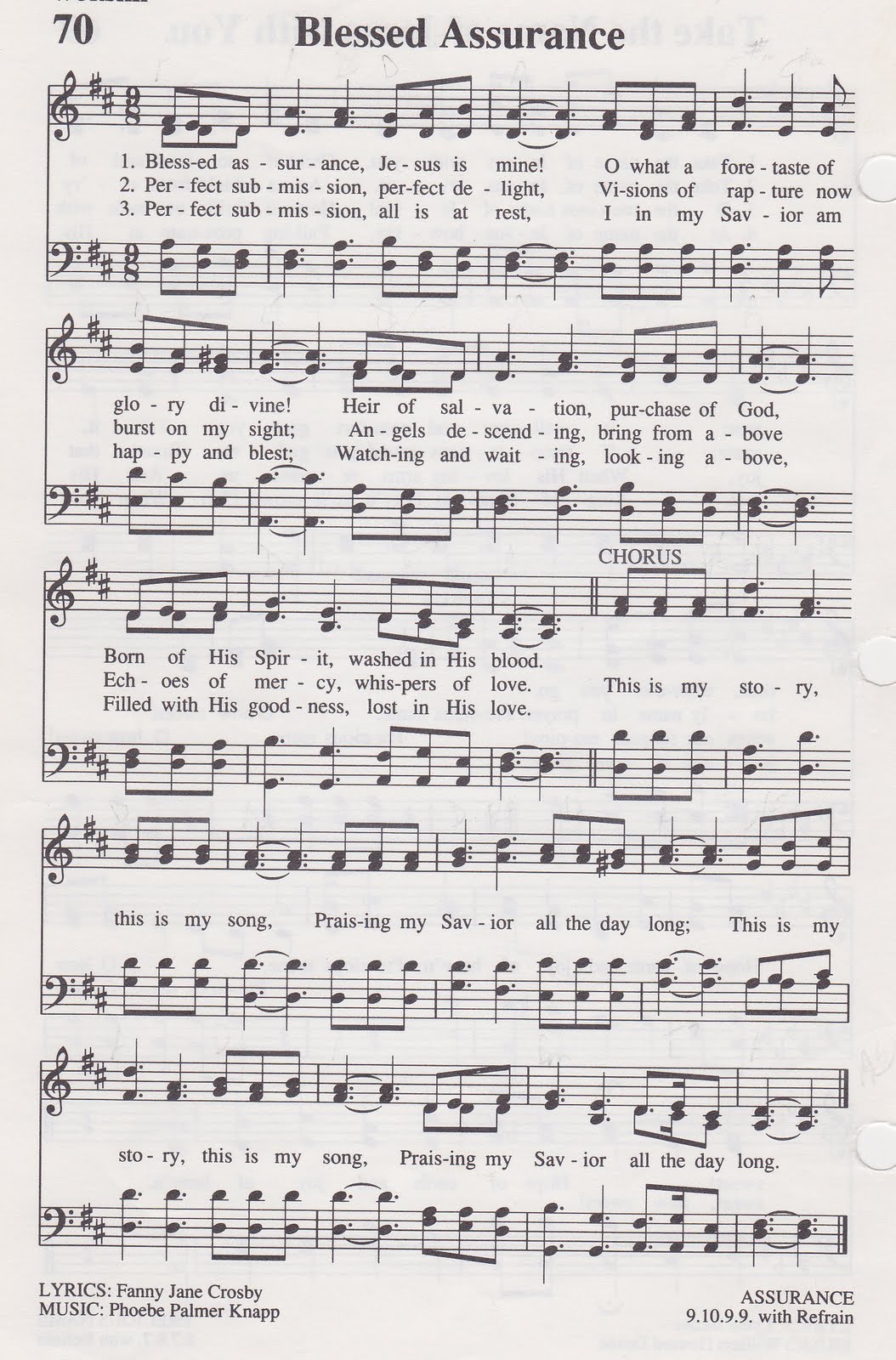 Music2theWorld: "Blessed Assurance"