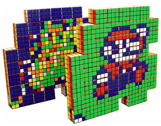 By: Beckett: Rubiks Cube Pixel Art