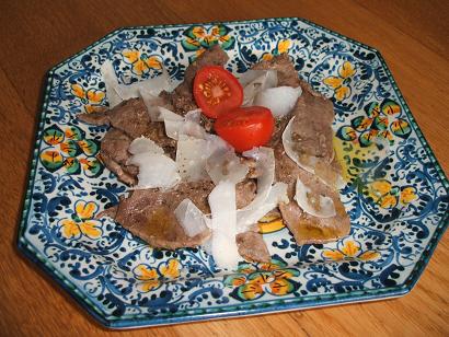Gemma Olivia...: BEEF "STRACCETTI" WITH PARMESAN CHEESE