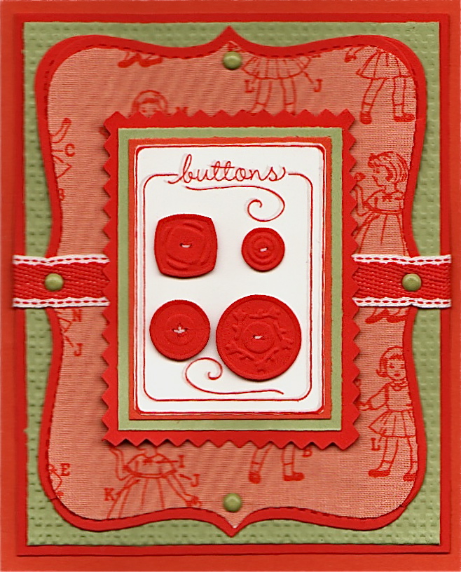 The Shabby Stamper: Buttons on a Card