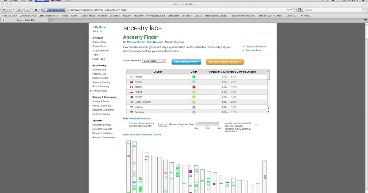 Your Genetic Genealogist: Images from 23andMe's new Ancestry Finder Lab ...