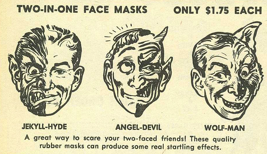 Topstone Halloween Mask Ads - Mad Monsters Magazine (1963) | Blood ...