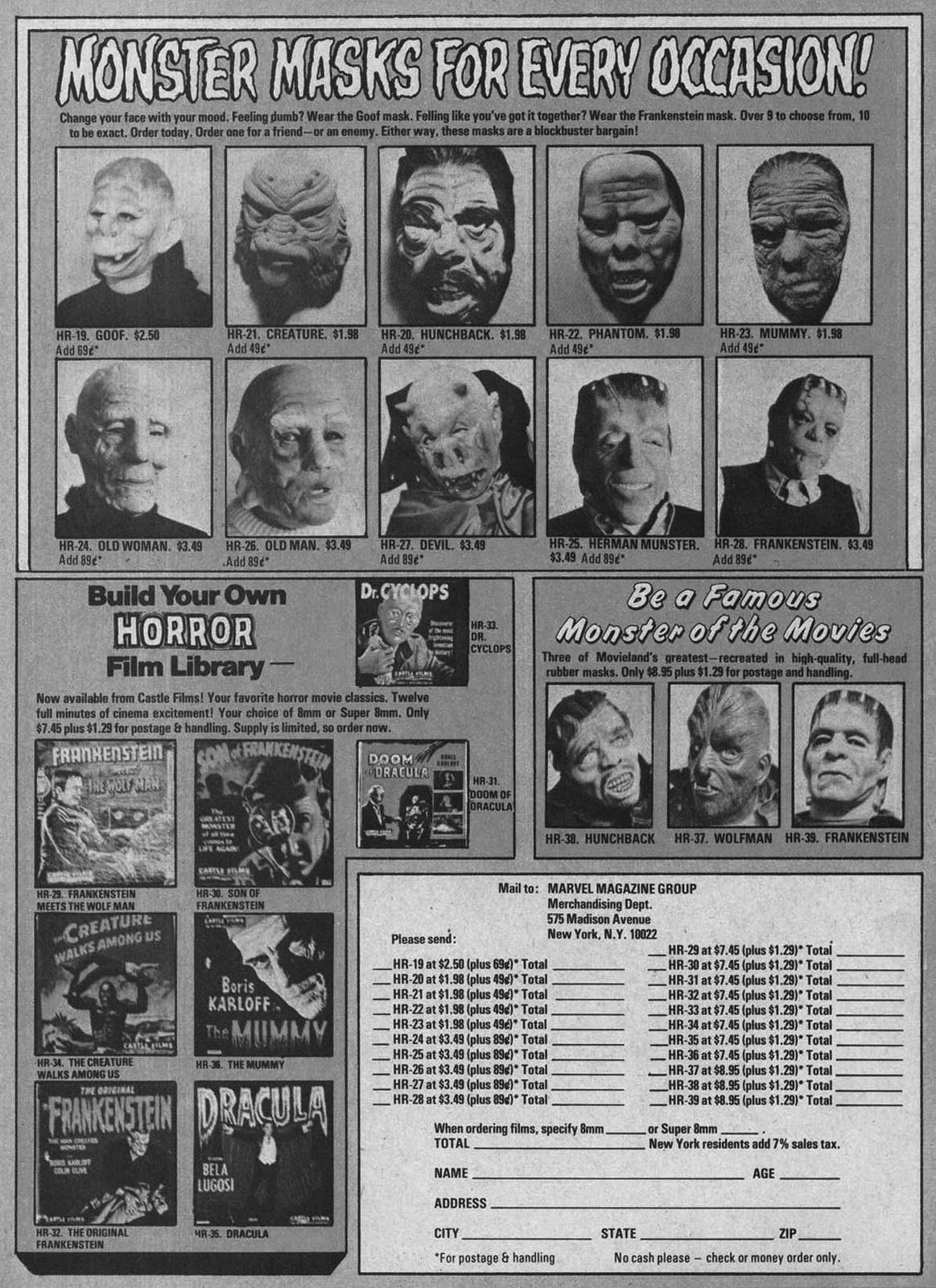 Don Post Masks: Don Post Mask Ad - Monsters Of
