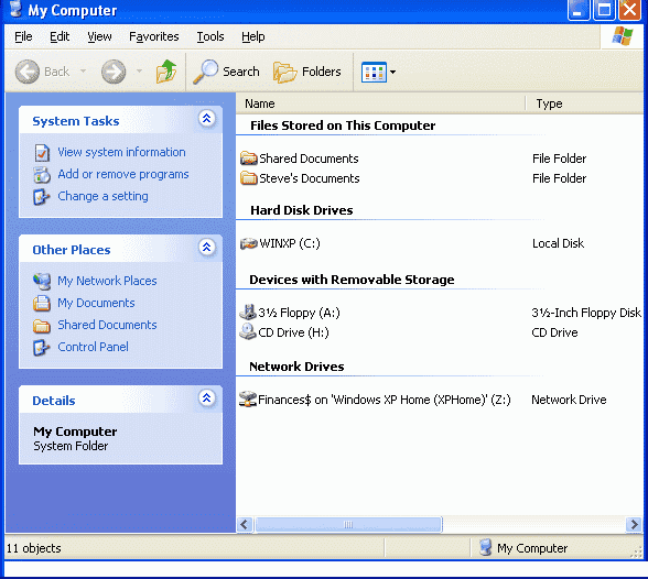 Interesting Facts: Windows XP File Sharing