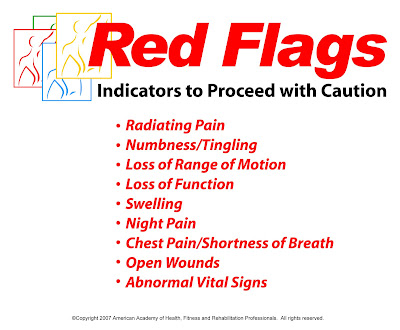 Post Rehab Blog: Post Rehabilitation Red Flags.........when should you ...