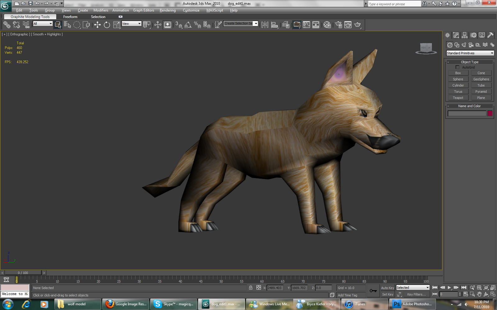 Quinn Mach's games design blog: WOLF Texture
