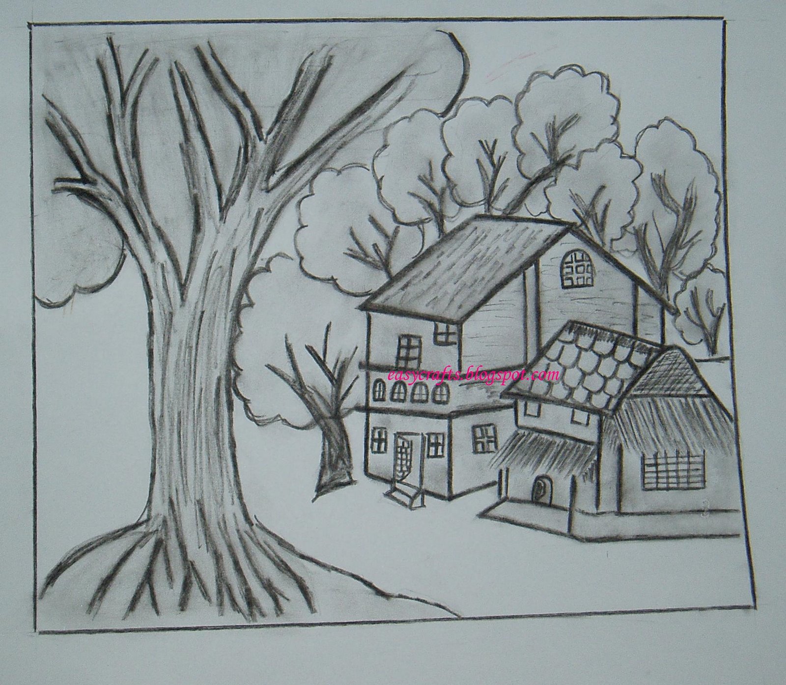 Easy Crafts - Explore your creativity: Charcoal Painting