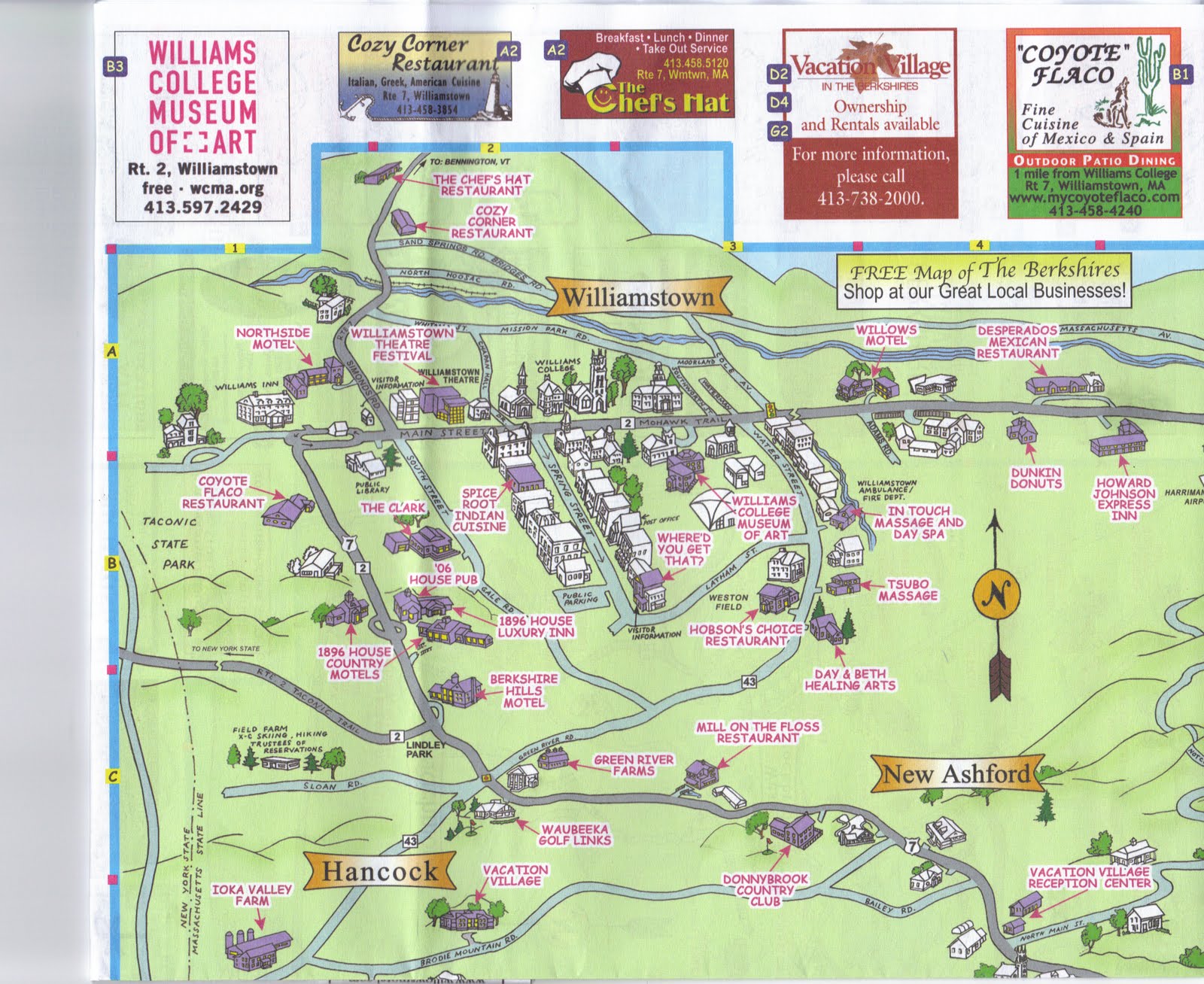 Williamstown Massachusetts Map INCEPTS: Trip Planning