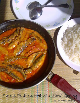 Khayra Macher Jhal (Bengali Style Small Fish in Spicy Mustard Gravy ...
