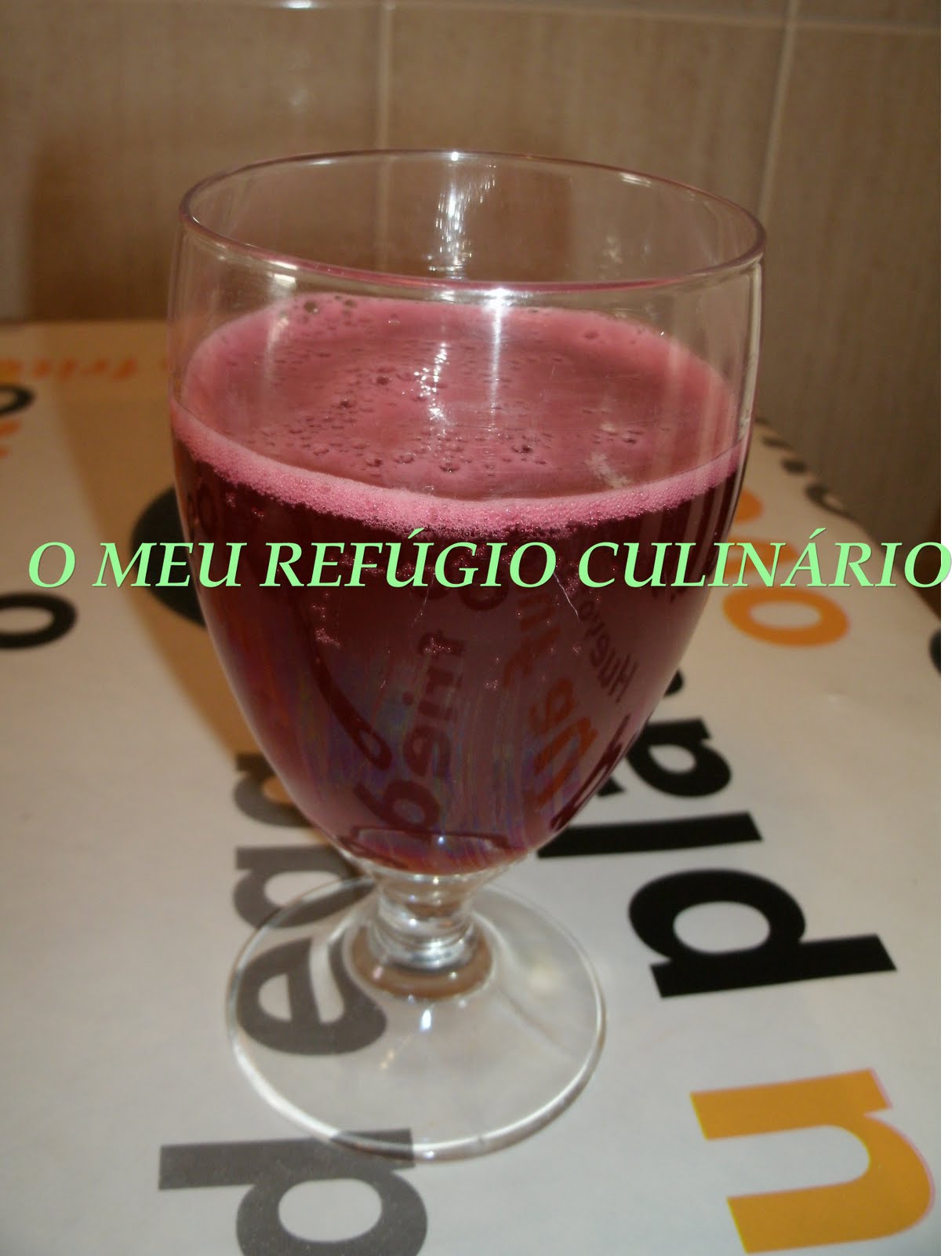 " O Meu Refúgio Culinário! ": Tango, uma Bebida Refrescante,....