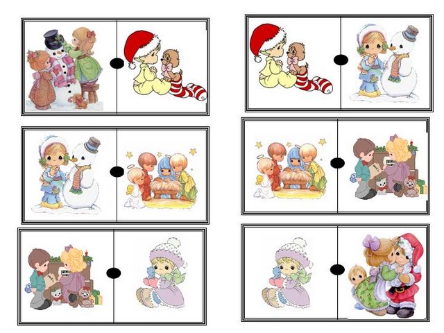 Temas para niños: Dominó de Navidad