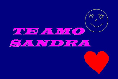 te amo: te amo sandra