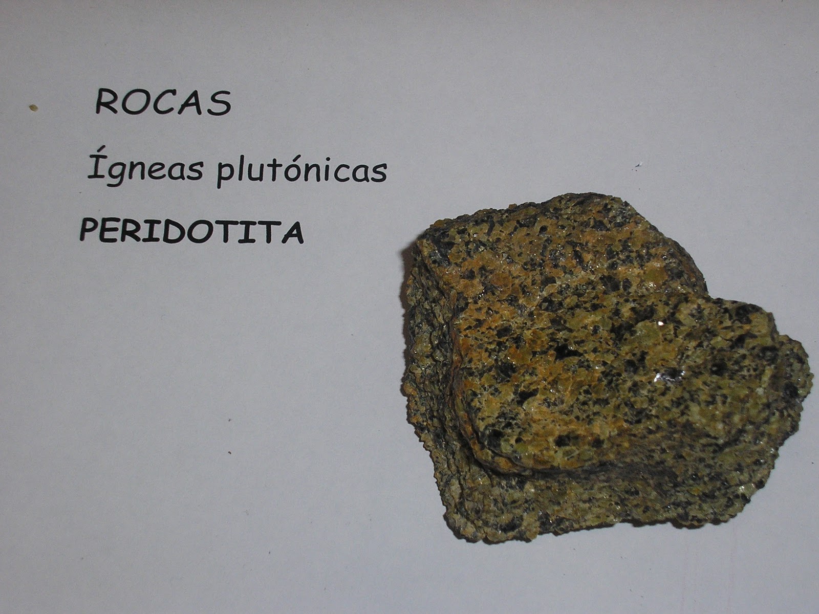 Geología: Peridotita
