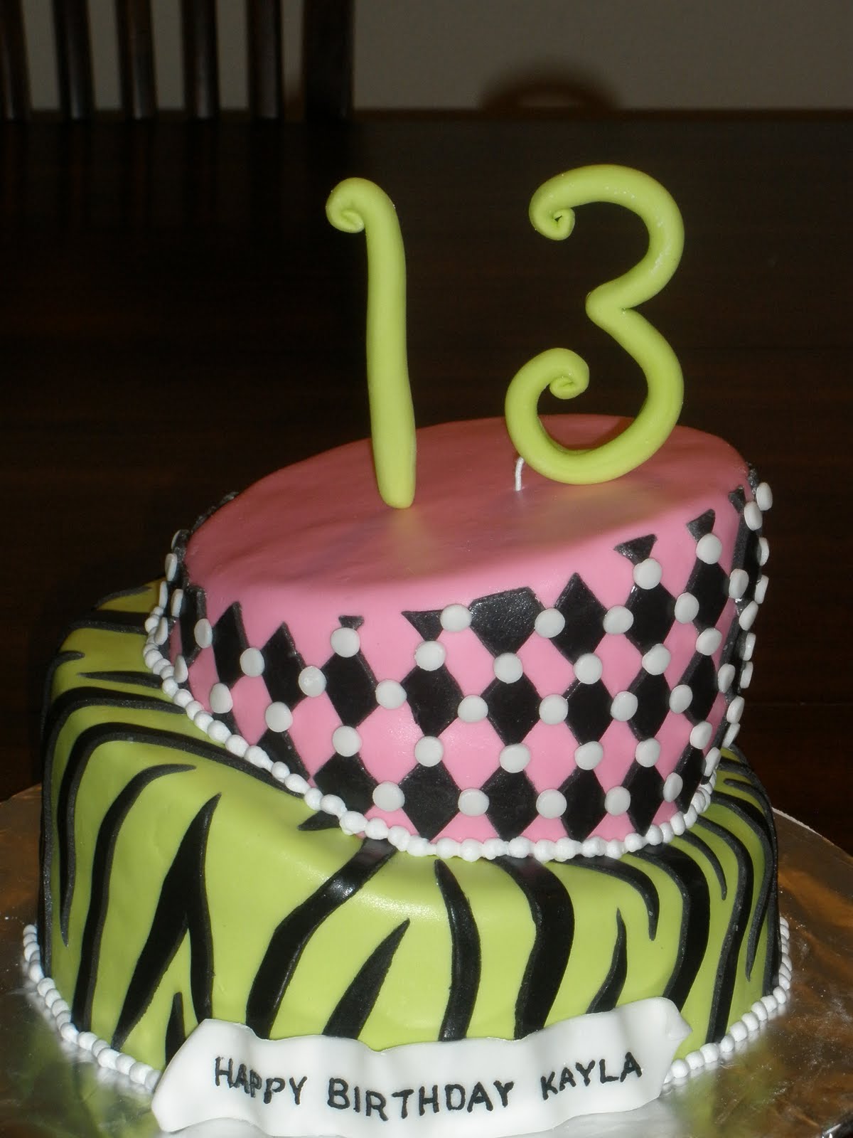 It's a piece of cake: 13th birthday cake