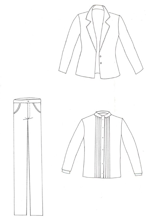 Dibujos de sacos de vestir - Imagui