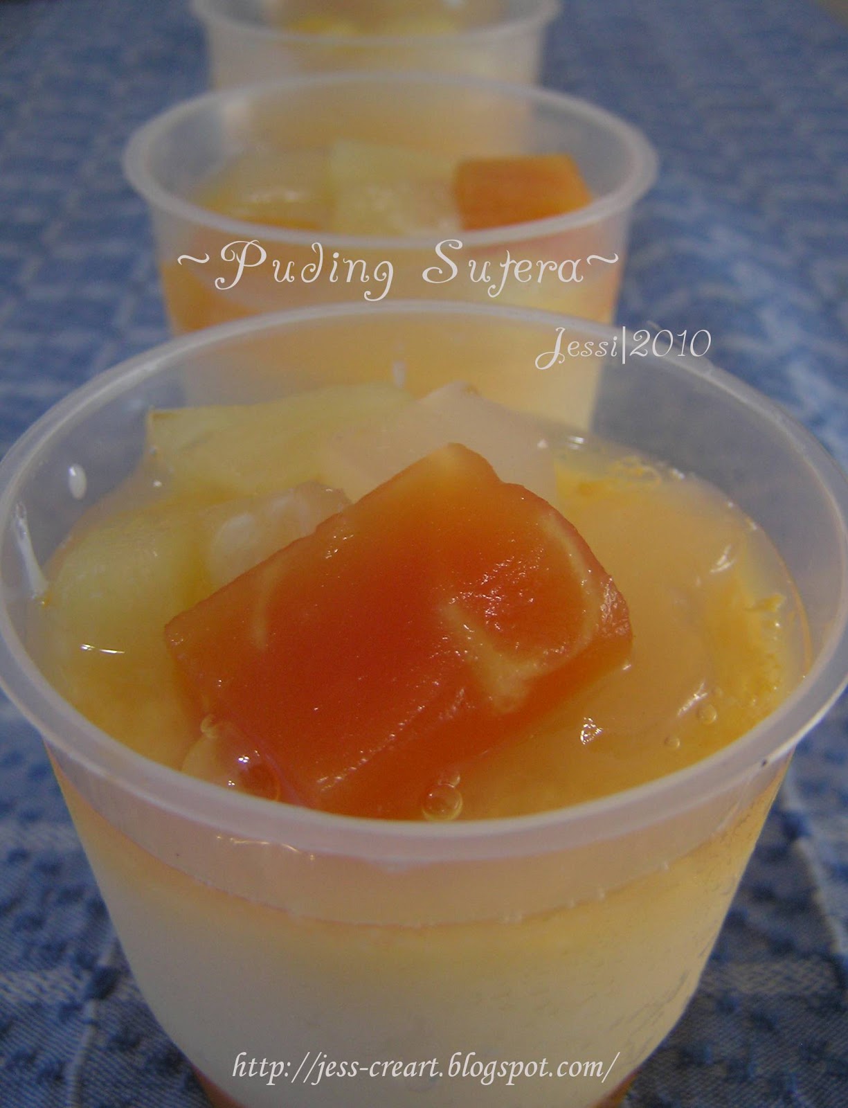 Jess' Creative Art: Puding Sutera ("\(^o^)/")