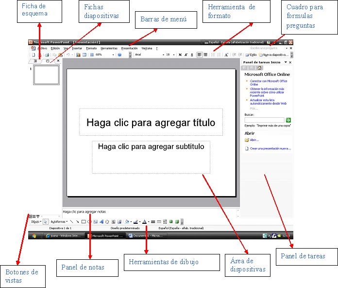JOANA!!!!!: PRACTICA 1:ELEMENTOS DE LA VENTANA DE POWER POINT