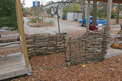 Jim Long's Garden: Wattle Fence Workshop