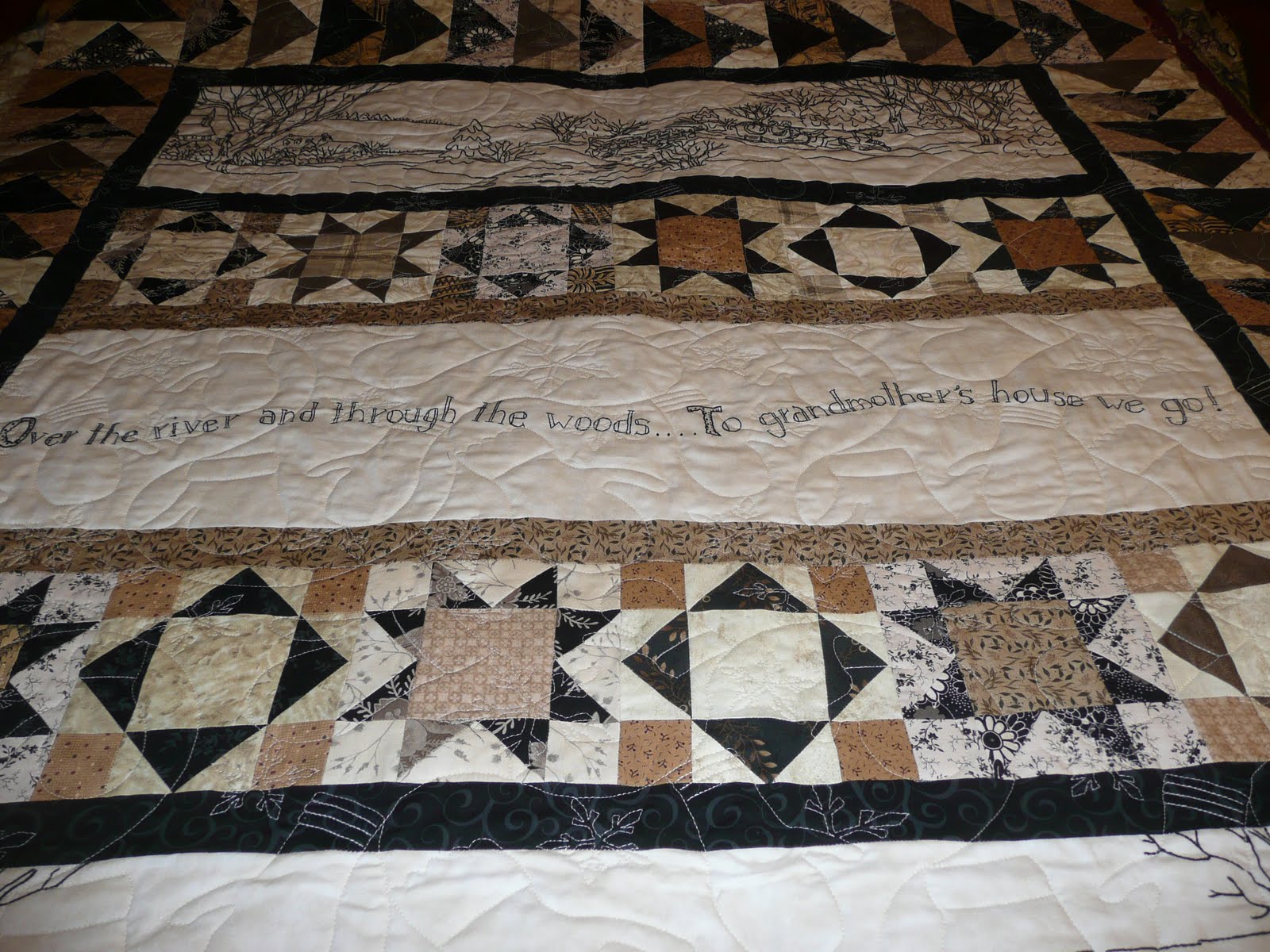 Acorn Ridge Quilting: Carol's Over The River and Through the Woods Quilt