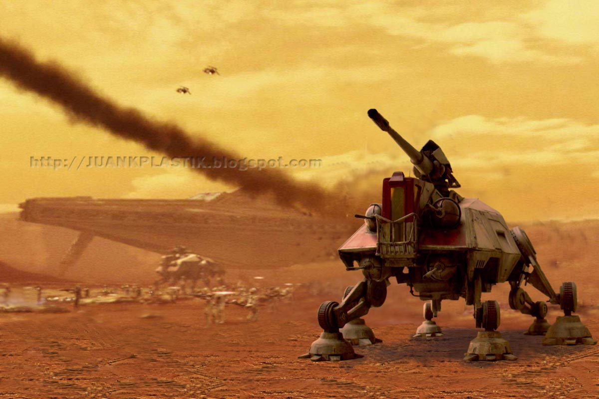 JUANKPLASTIK:::: Maqueta AT-TE walker – En pantalla azul como en 1980