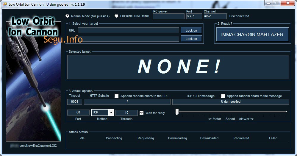 Análisis de HOIC y LOIC, las herramientas usadas para los DDoS ~ Segu-Info
