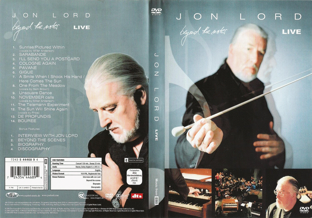 classic dvd: JON LORD LIVE