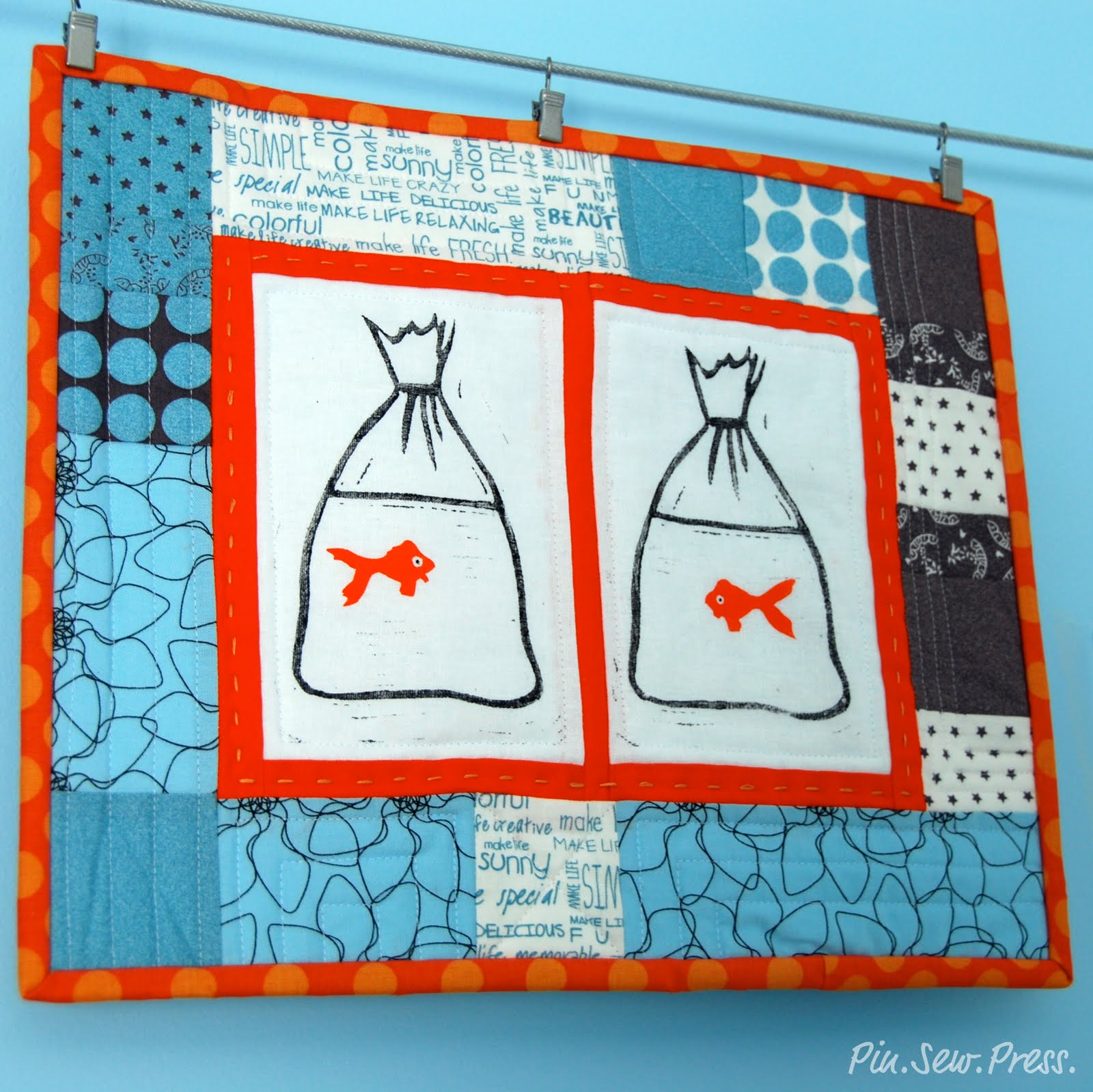 Pin. Sew. Press.: The whole school of fish!