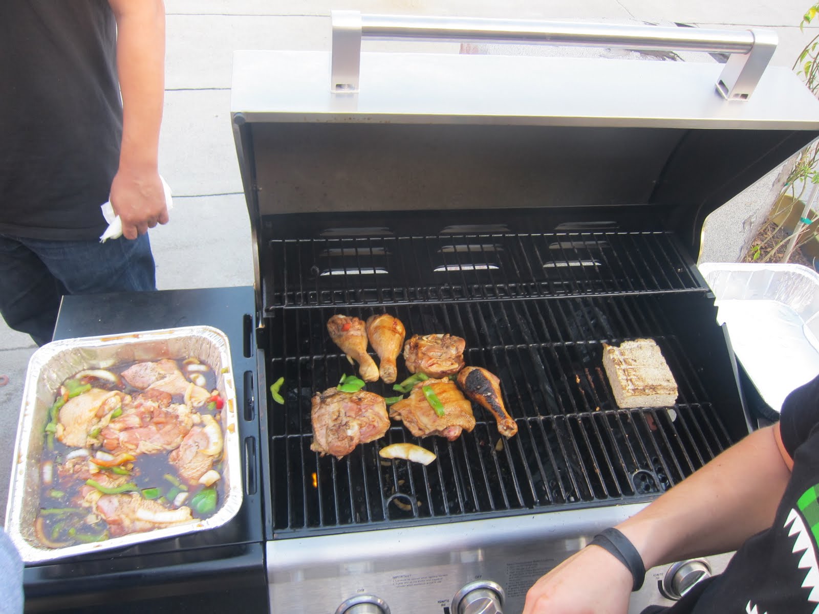 The Adventures of jD and McElroy: jD: BBQ on the roof top Hellz Bellz