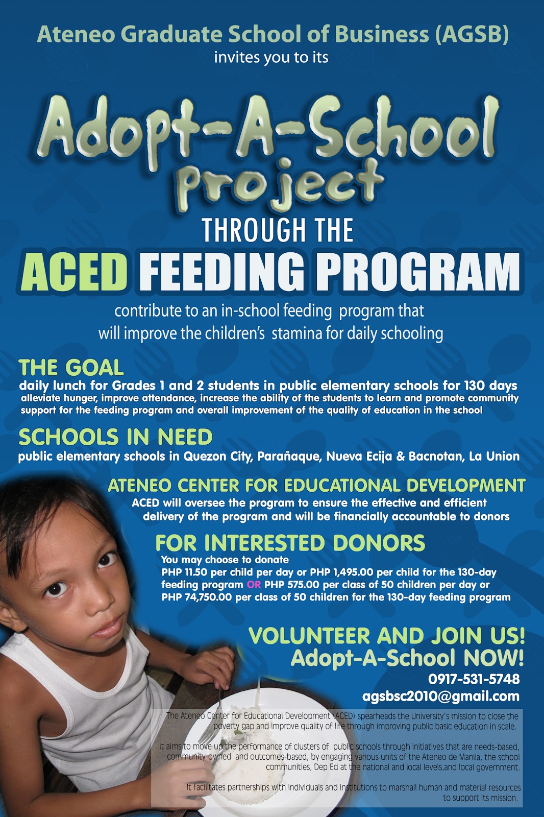 AGSB Student Council 2010-2011: Adopt-A-School Project
