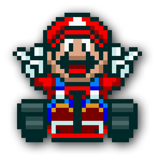 Für jedes Pixel Liebe: mario "super mario kart"