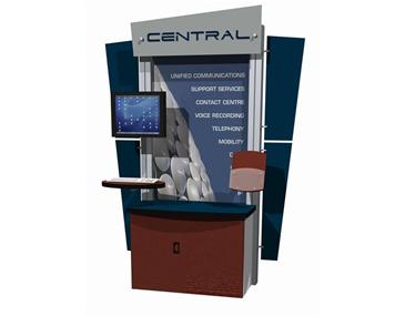 Trade Show Display Booths: Central Kiosks