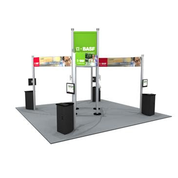 Trade Show Display Booths: BASF 20' Island Trade Show Display