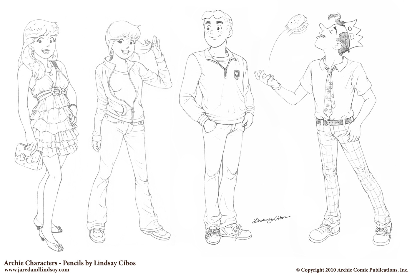 Lindsay Cibos' Art Blog: Finding the Right Pose - Archie Character Designs