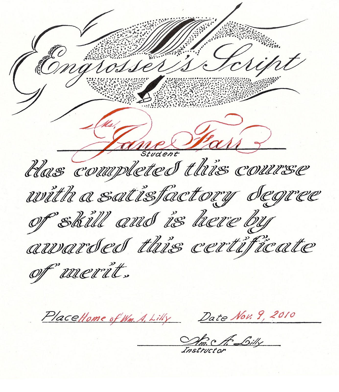 A Place To Flourish: Calligraphy Flourish Friday - Feathers