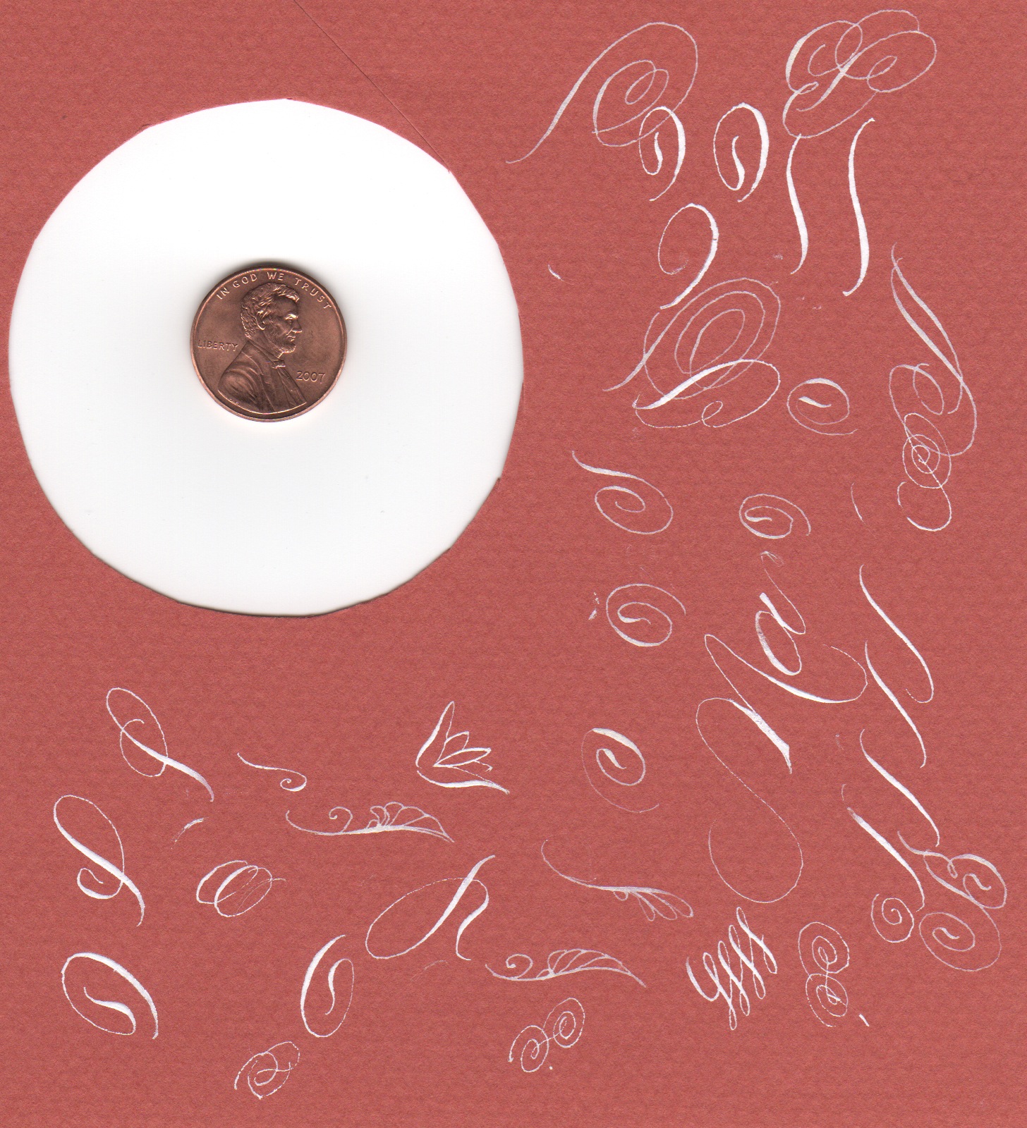 A Place To Flourish: Calligraphy Valentine Cards - Flourish Friday