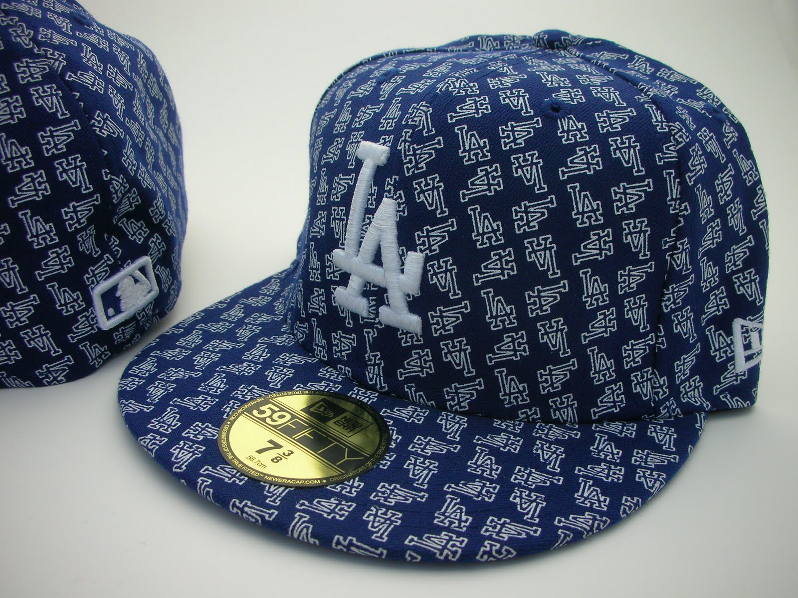 New Era Dodgers Cap: Blue Flocking New Era Dodgers Cap
