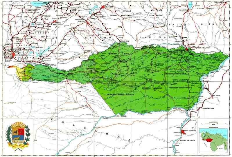 conociendo mi estado apure: UBICACIÓN DEL ESTADO APURE