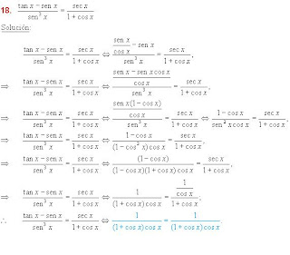 Matematicas: TABLA IDENTIDADES TRIGONOMETRICAS