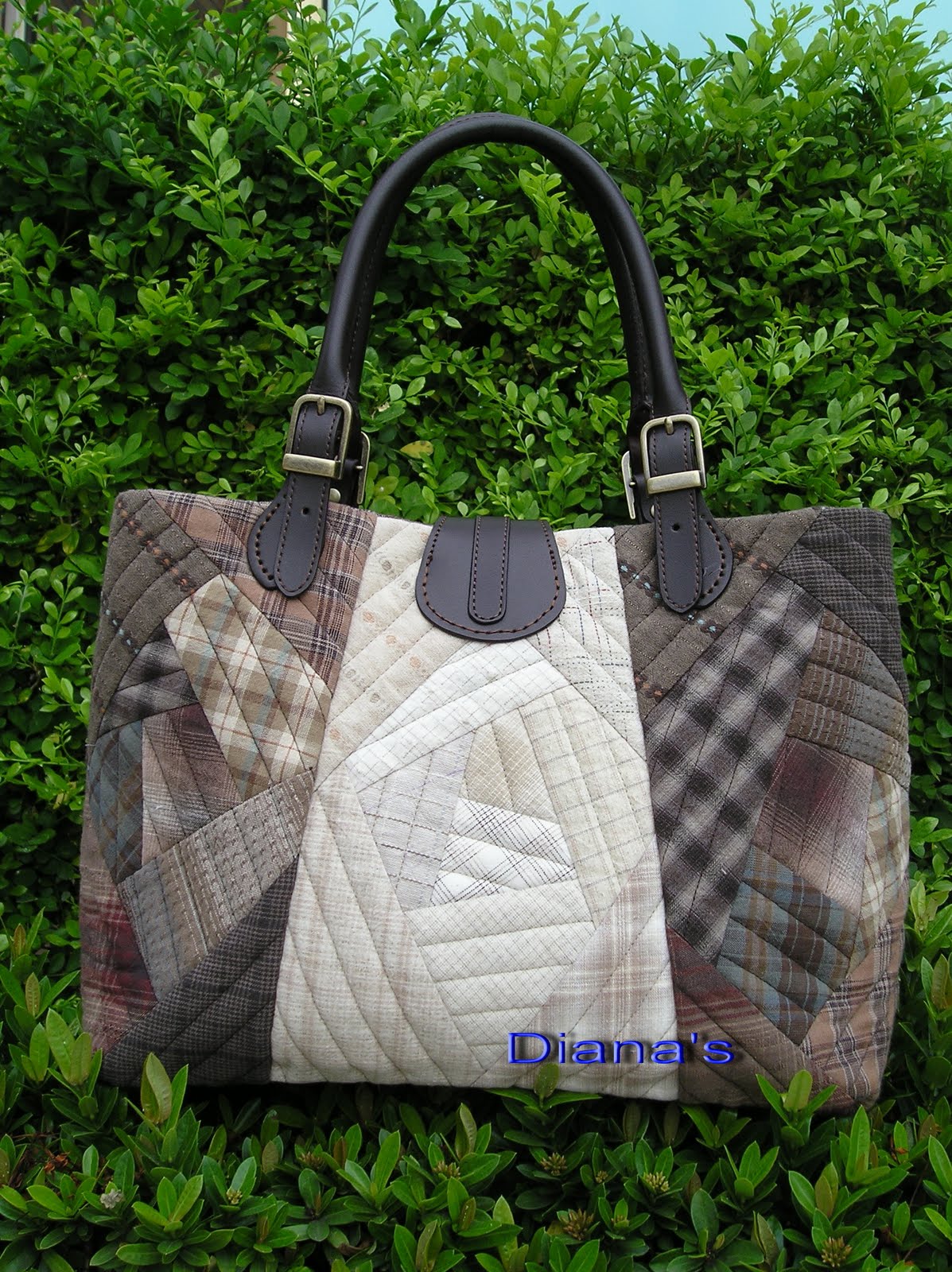 Creations by Diana: Crazy Patchwork Handbag