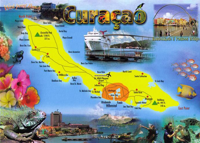 POSTCARD EXCHANGE: CURACAO