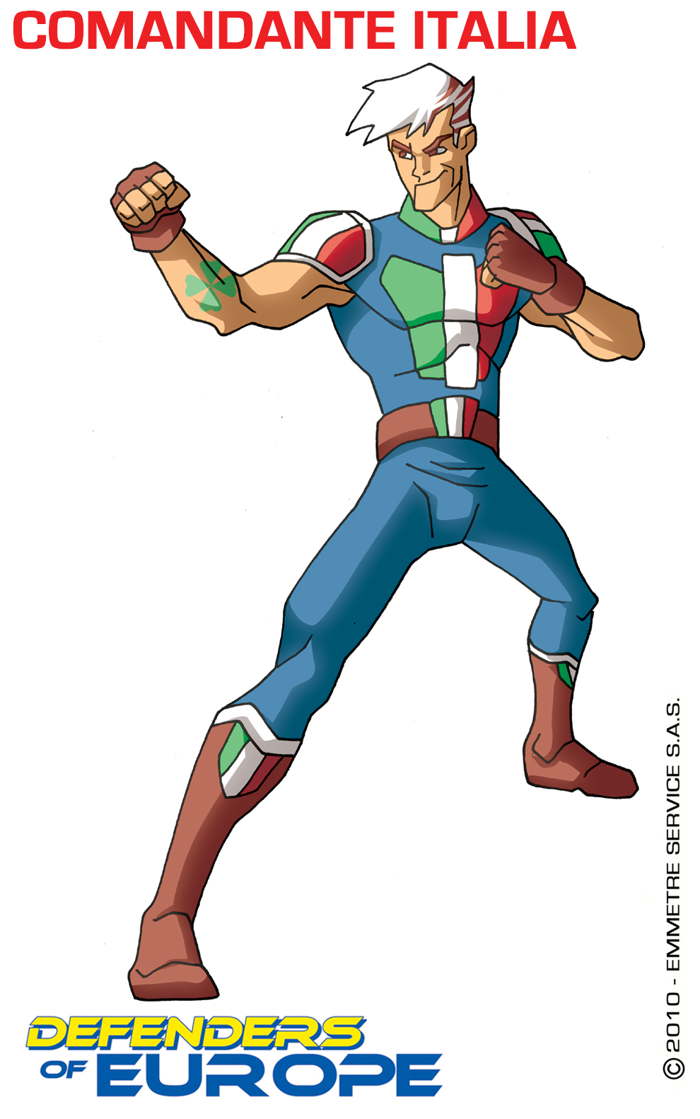 Defenders of Europe -The new superheroes: Personaggi - Characters