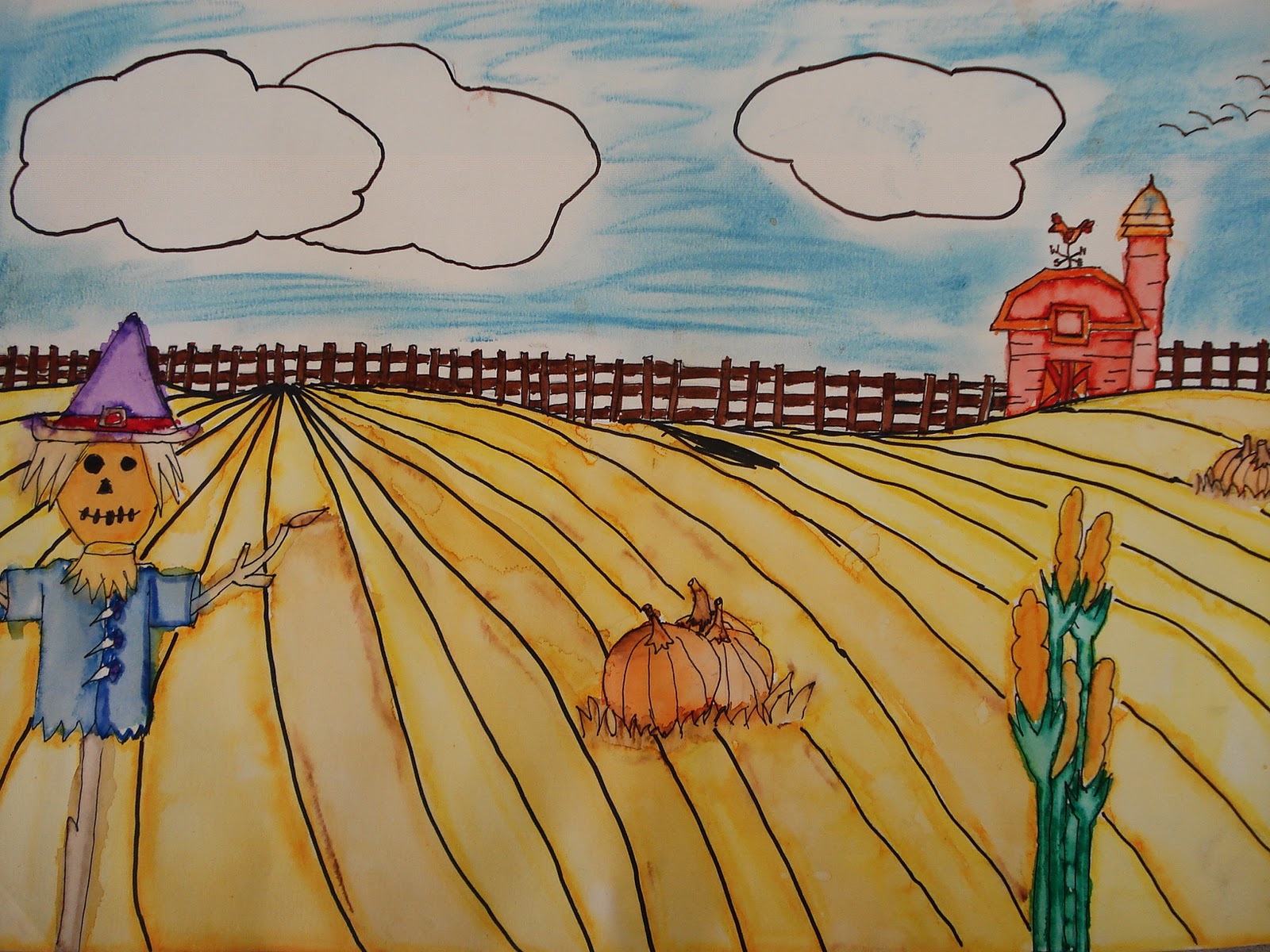 2 Point Perspective Farm House