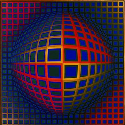 a faithful attempt: Op Art: 3-D Spheres