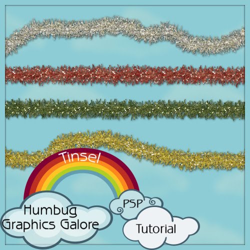 Humbug Graphics Galore: Multi-Colored Tinsel