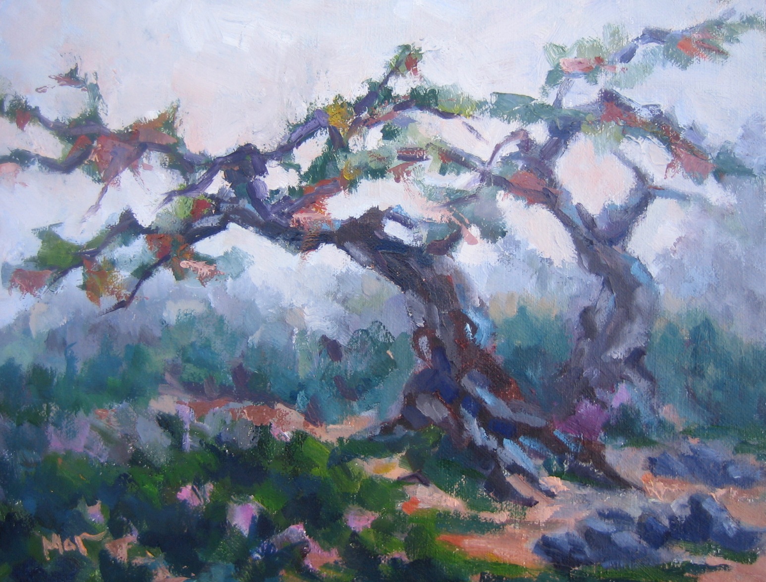 May Mar's Painting: Twin Trees